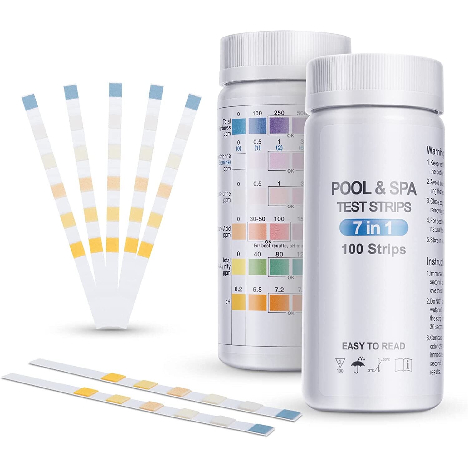 Set 100 benzi testare calitate apa, Alb - eMAG.ro