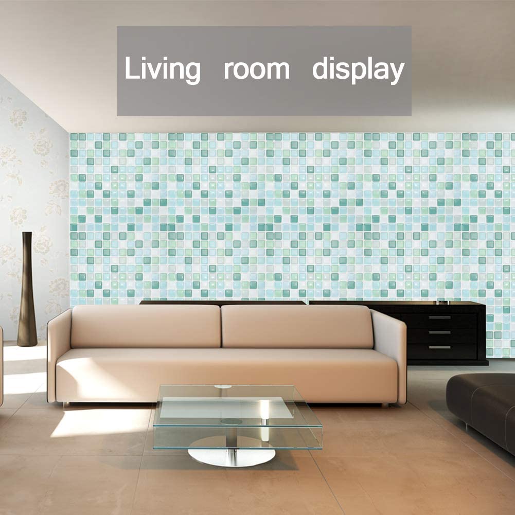 Autocolant 3D pentru faianta murala, Model mozaic, Plastic, 236x236mm ...