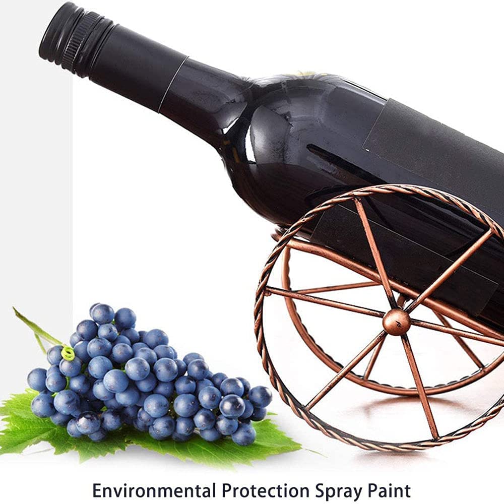 Raft retro cu roti pentru vin, Fier, 19x10x12 cm - eMAG.ro