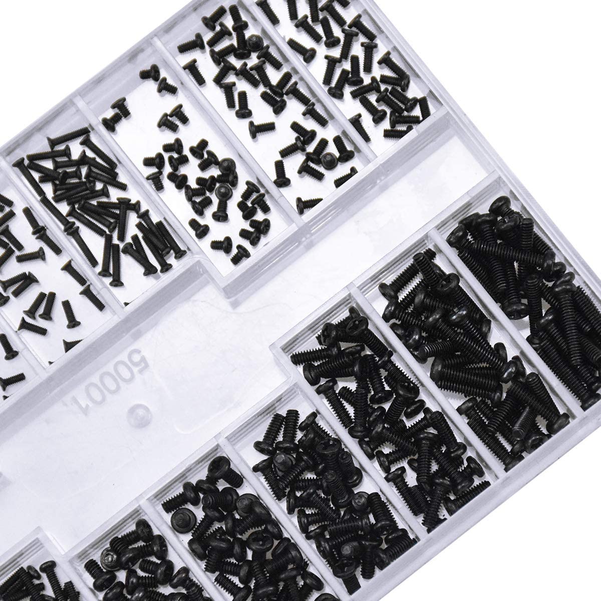 Suruburi autofiletante, 500 buc, Diverse dimensiuni, Negru - eMAG.ro