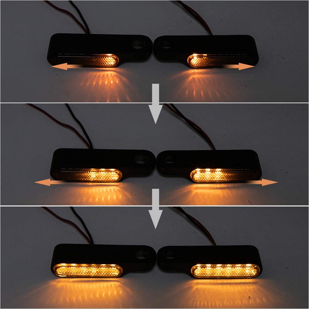 Сигнална лампа за мотоциклет, LED, черна - eMAG.bg