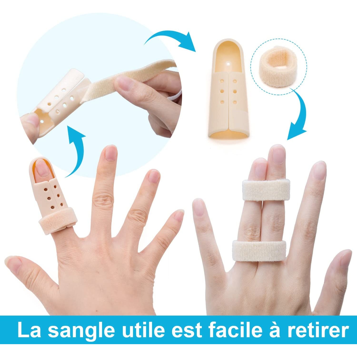 Suport orteza pentru degete, Plastic, 10 buc - eMAG.ro