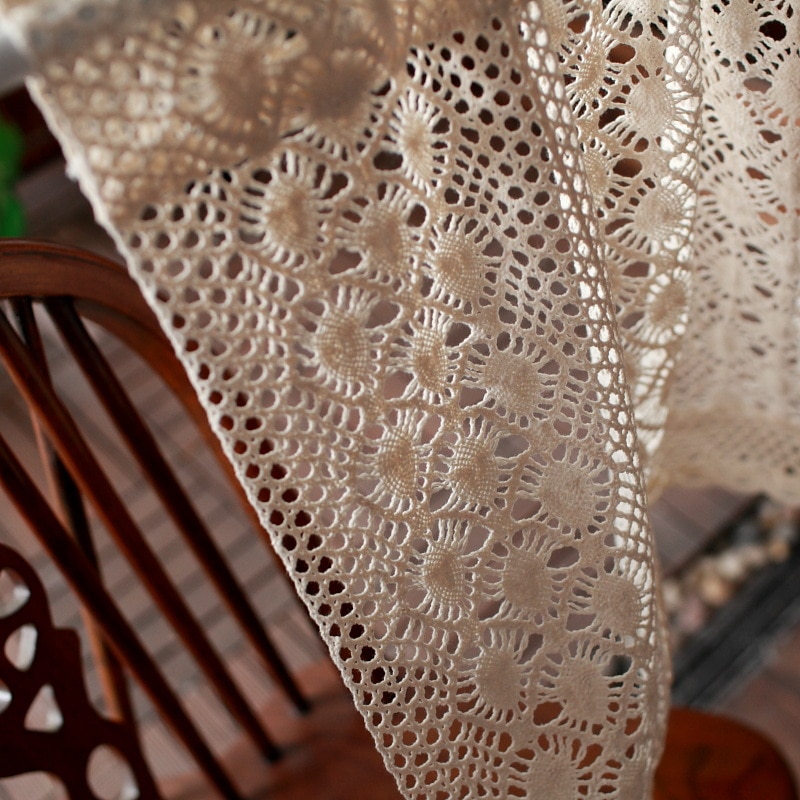 Perdea, Bumbac, 100 x 60 cm, Alb - eMAG.ro