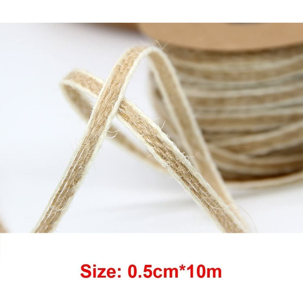 Set 2 role de sfoara pentru decorare, Canepa, 10m, Bej - eMAG.ro