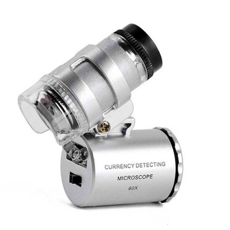 Mini lupa pentru bijutier, Lumina UV LED, 60X - eMAG.ro