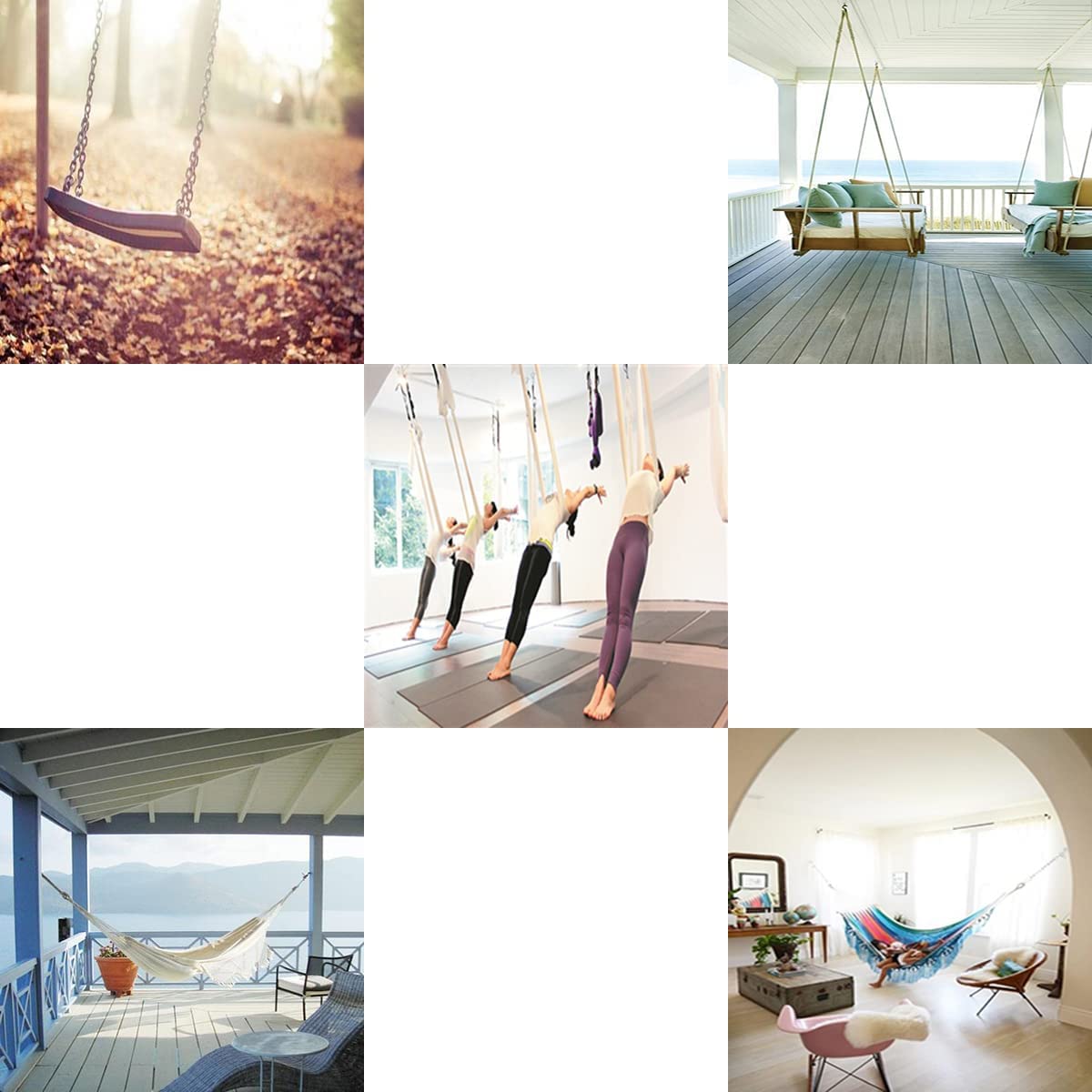 Kit suport hamac suspendat, Inox, Argintiu - eMAG.ro