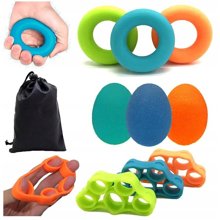 Set complet pentru exercitiile mainilor si degetelor, Zola®, Benzi ...