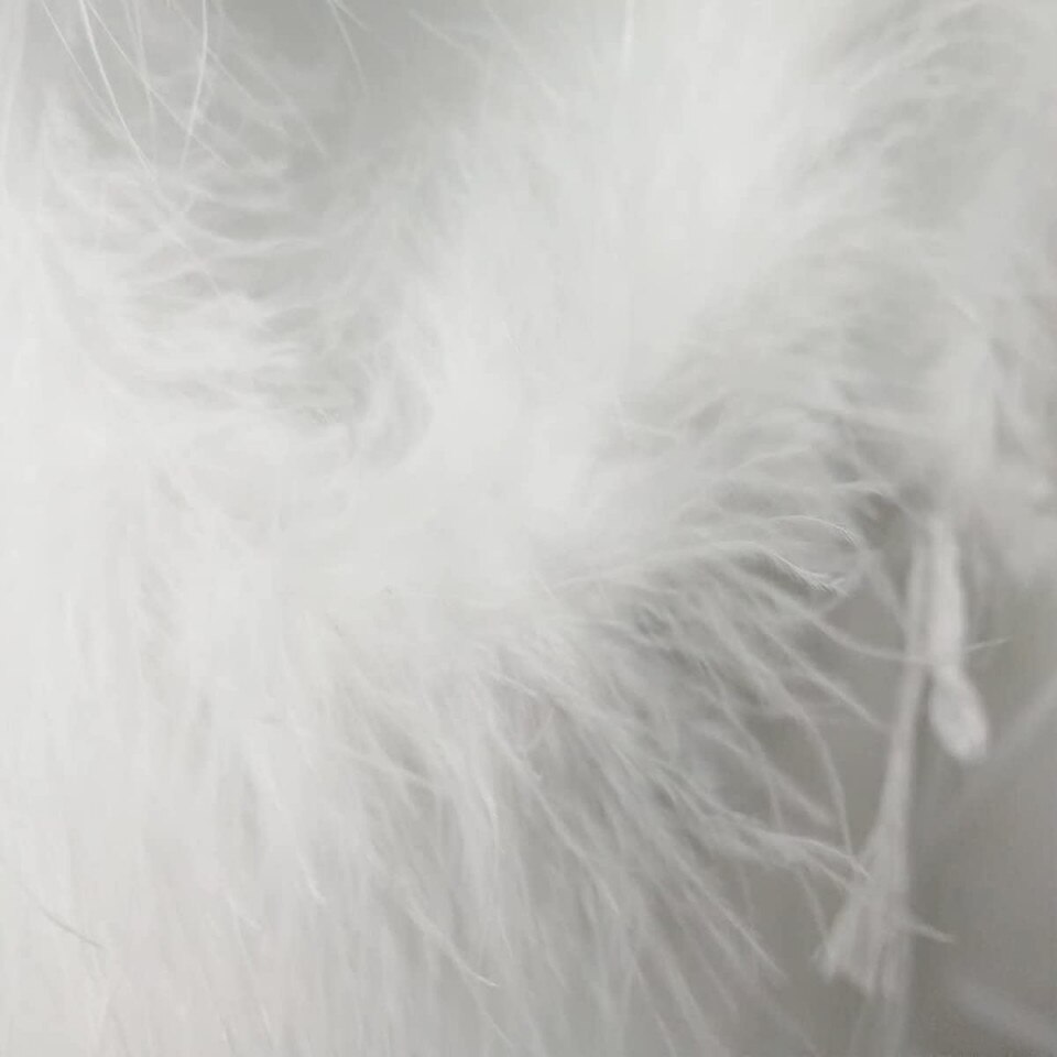 Комплект от 5 броя коледни гирлянди Tazzor бели пуешки пера 2 м Emag Bg