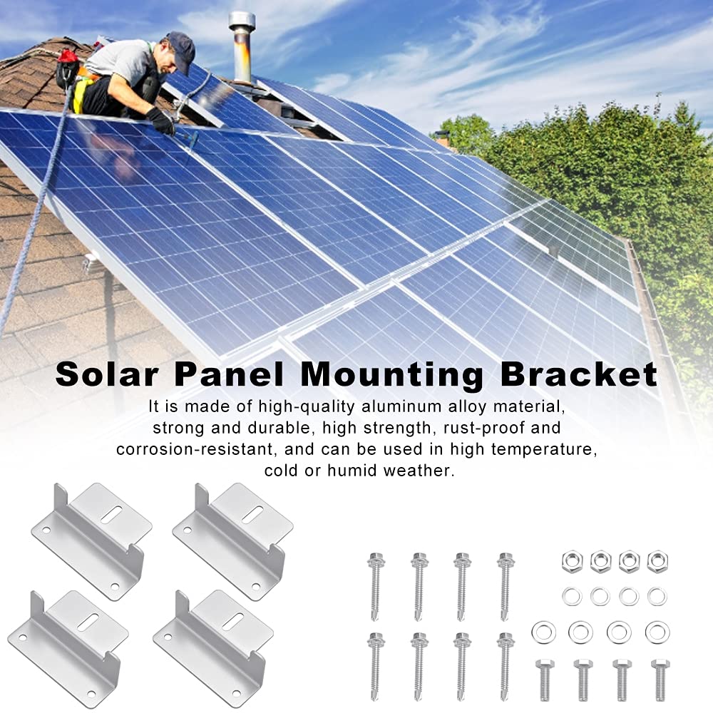 Set 4 cleme cu suruburi si piulite montare panou solar, Sunmostar ...