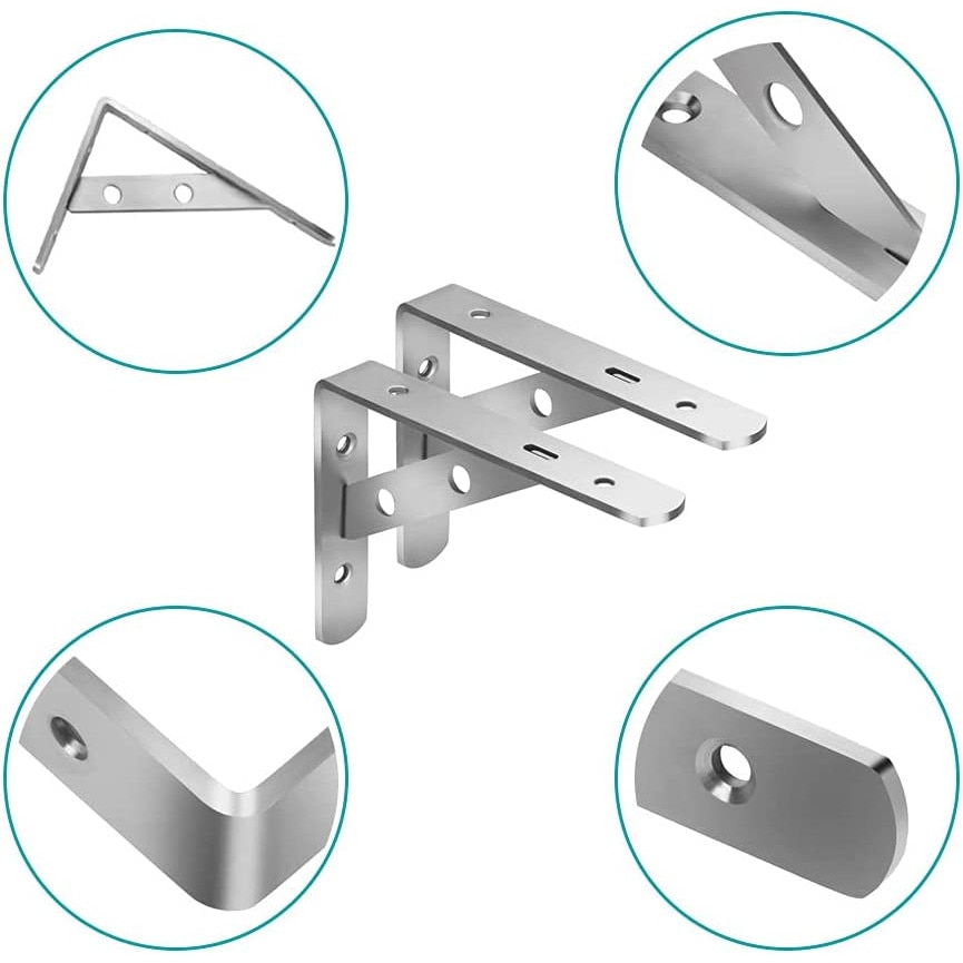 Suport raft, Inox, Argintiu, 2 buc - eMAG.ro