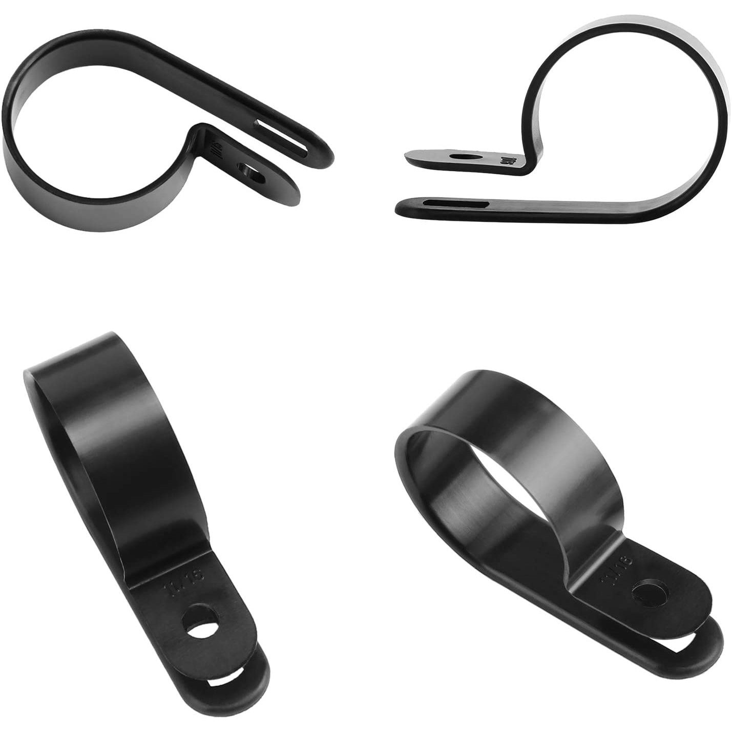 Set 200 cleme pentru cabluri, Nylon, Negru - eMAG.ro