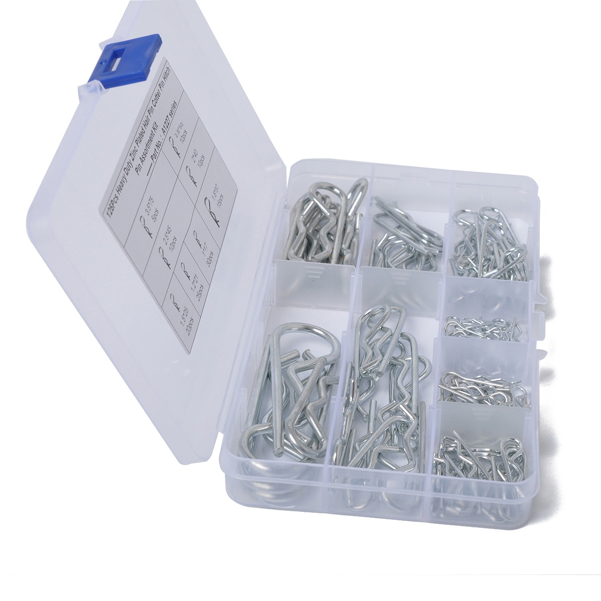 Set 100 stifturi in forma de R, Otel, M1-M2, Argintiu - eMAG.ro