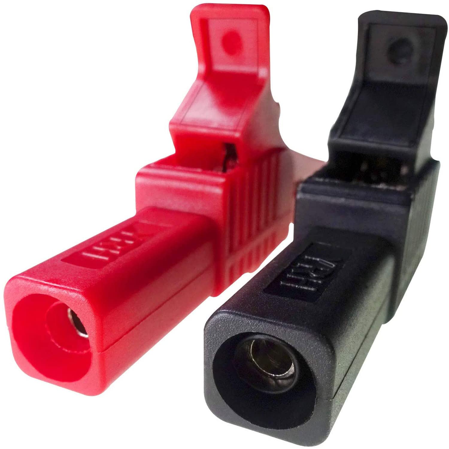 Set 4 cleme cu mufa banana, Nylon/Cupru, Rosu/Negru - eMAG.ro