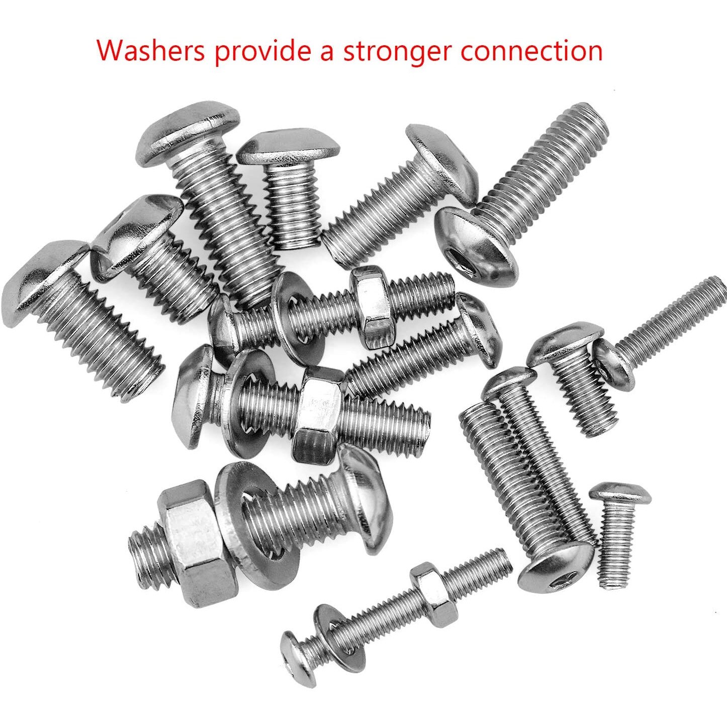 Set 520 suruburi cu cap rotund, Otel inoxidabil, Argintiu - eMAG.ro