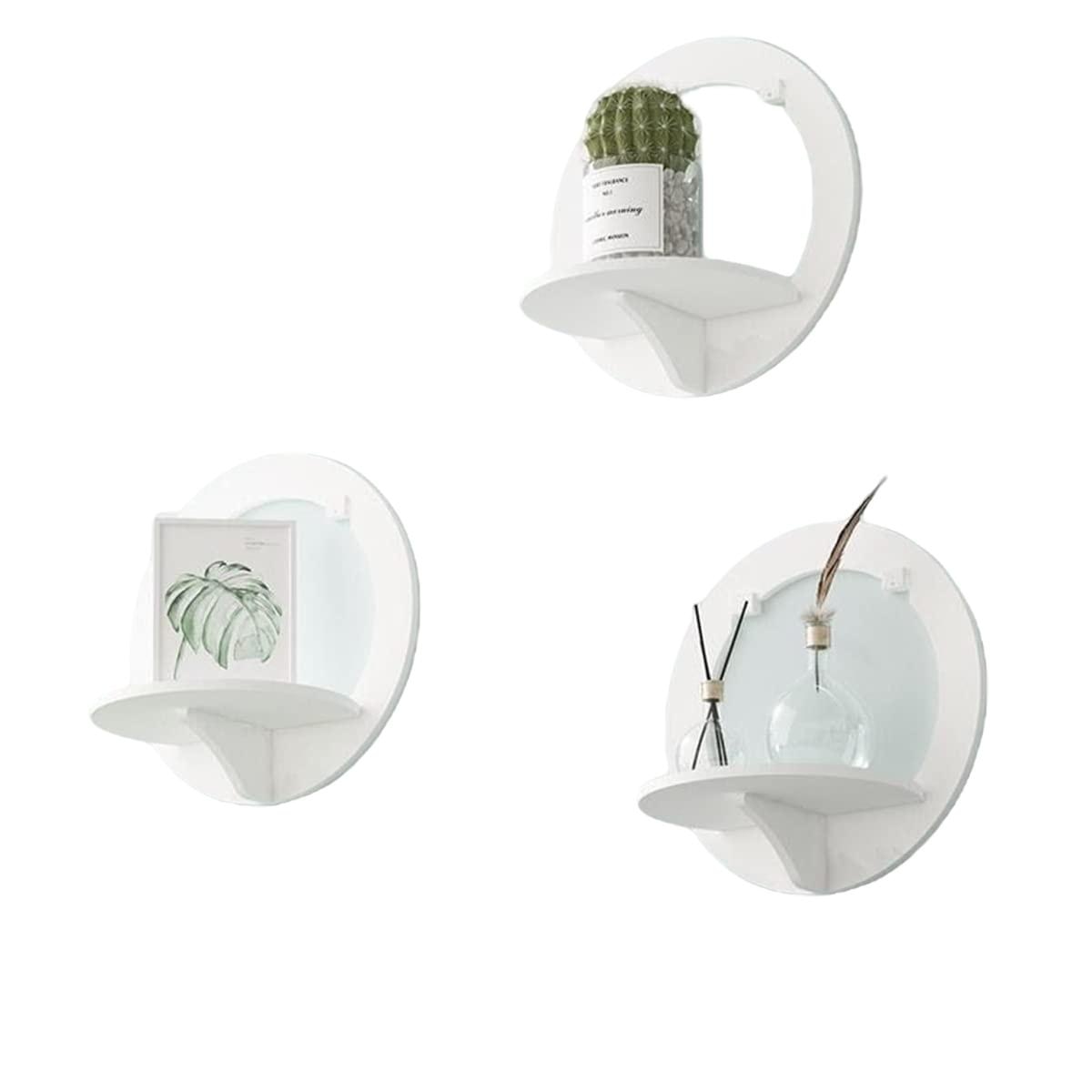 Set 3 rafturi, PVC, 29 cm, Alb - eMAG.ro