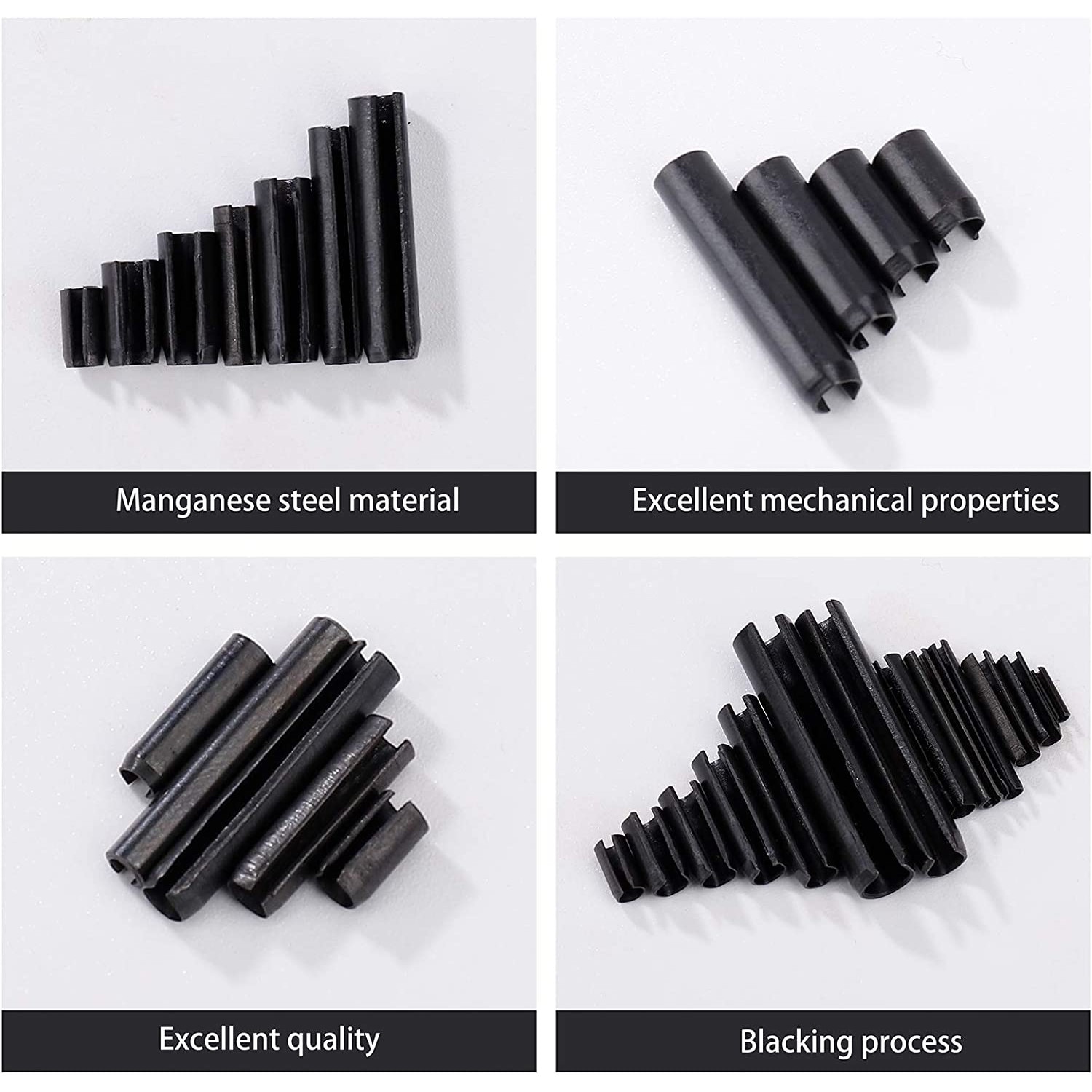 Set stifturi, Otel, 370 g, Negru - eMAG.ro