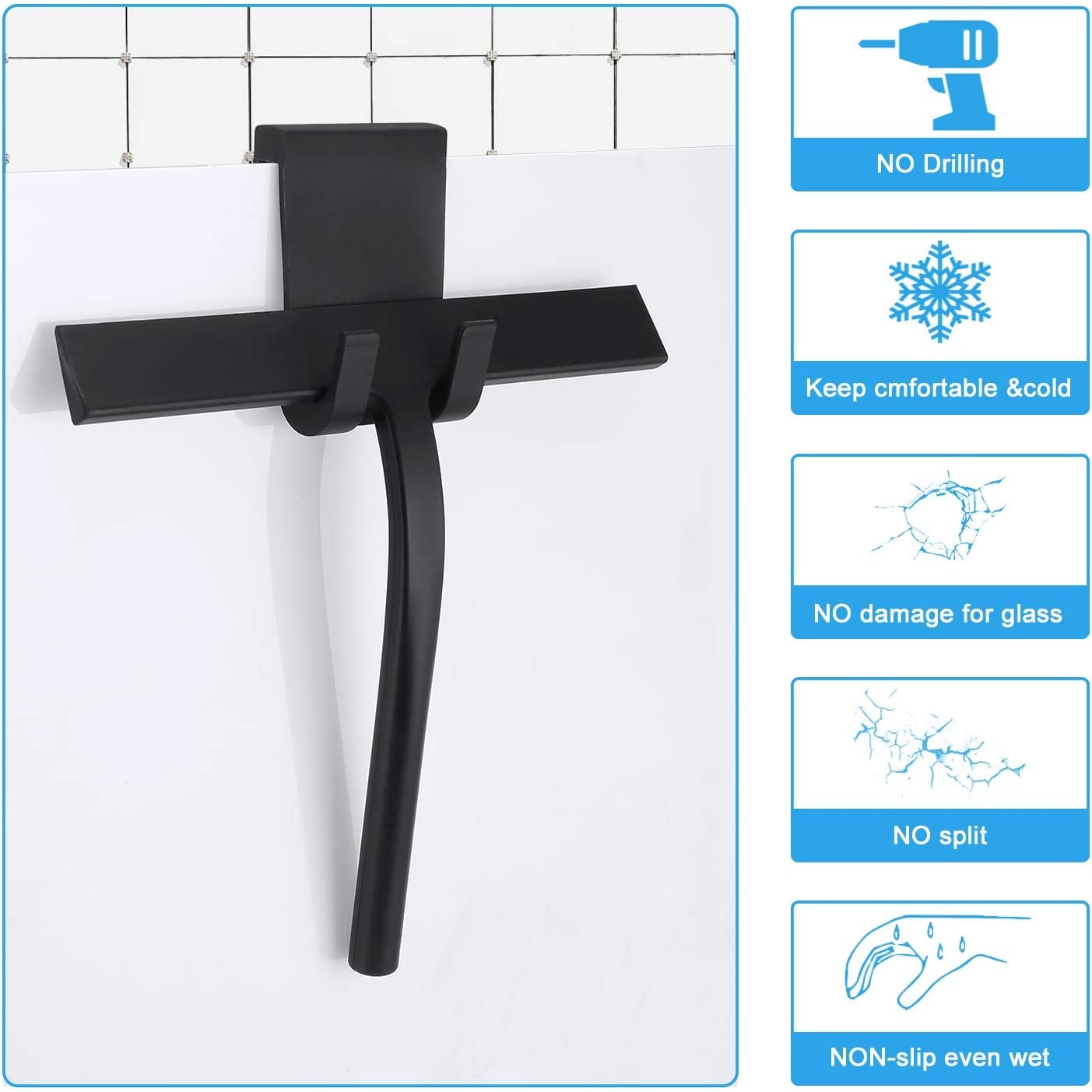 Racleta geam dus, Silicon, Negru - eMAG.ro