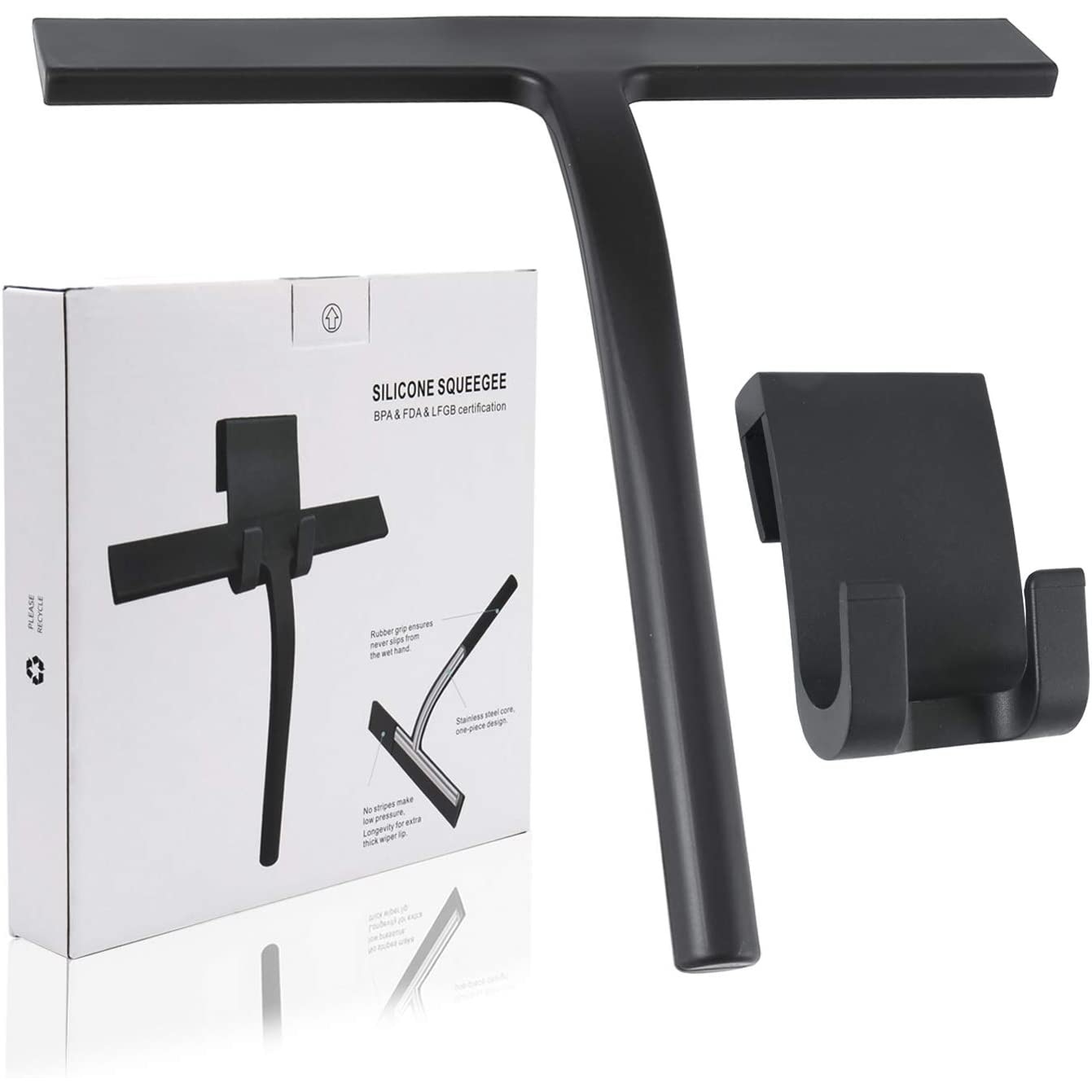 Racleta geam dus, Silicon, Negru - eMAG.ro