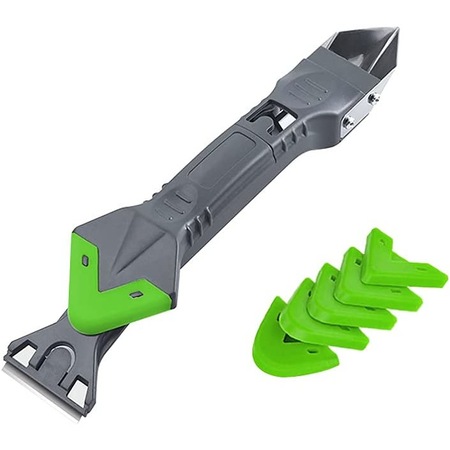 Racleta indepartare silicon, Plastic, Gri/Verde - eMAG.ro