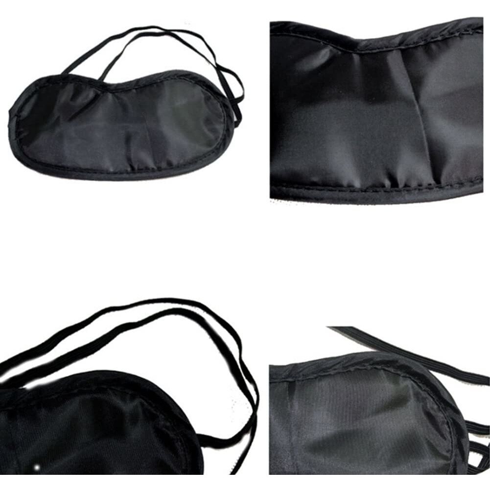 Set 10 ochelari de dormit, Textil/Poliester, Negru - eMAG.ro