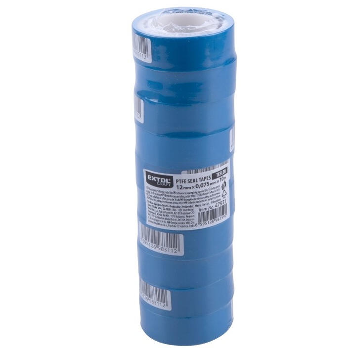 Banda de teflon, Extol Craft, 10 buc, 12mm x 10m - eMAG.ro
