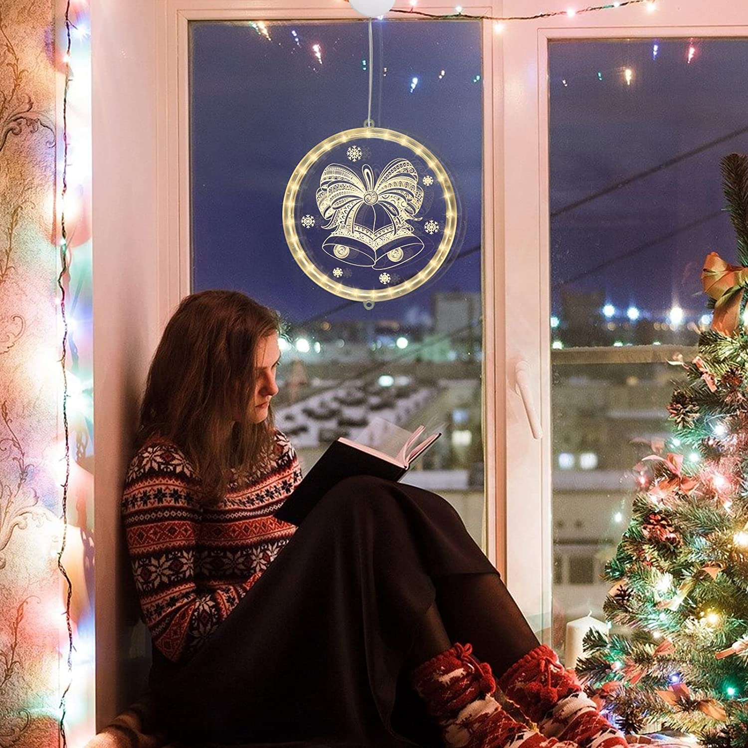 Luminite 3D pentru fereastra de Craciun - eMAG.ro
