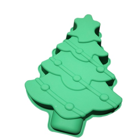 Forma pentru prajituri cu bradut, Silicon, 30x20cm, Verde - eMAG.ro