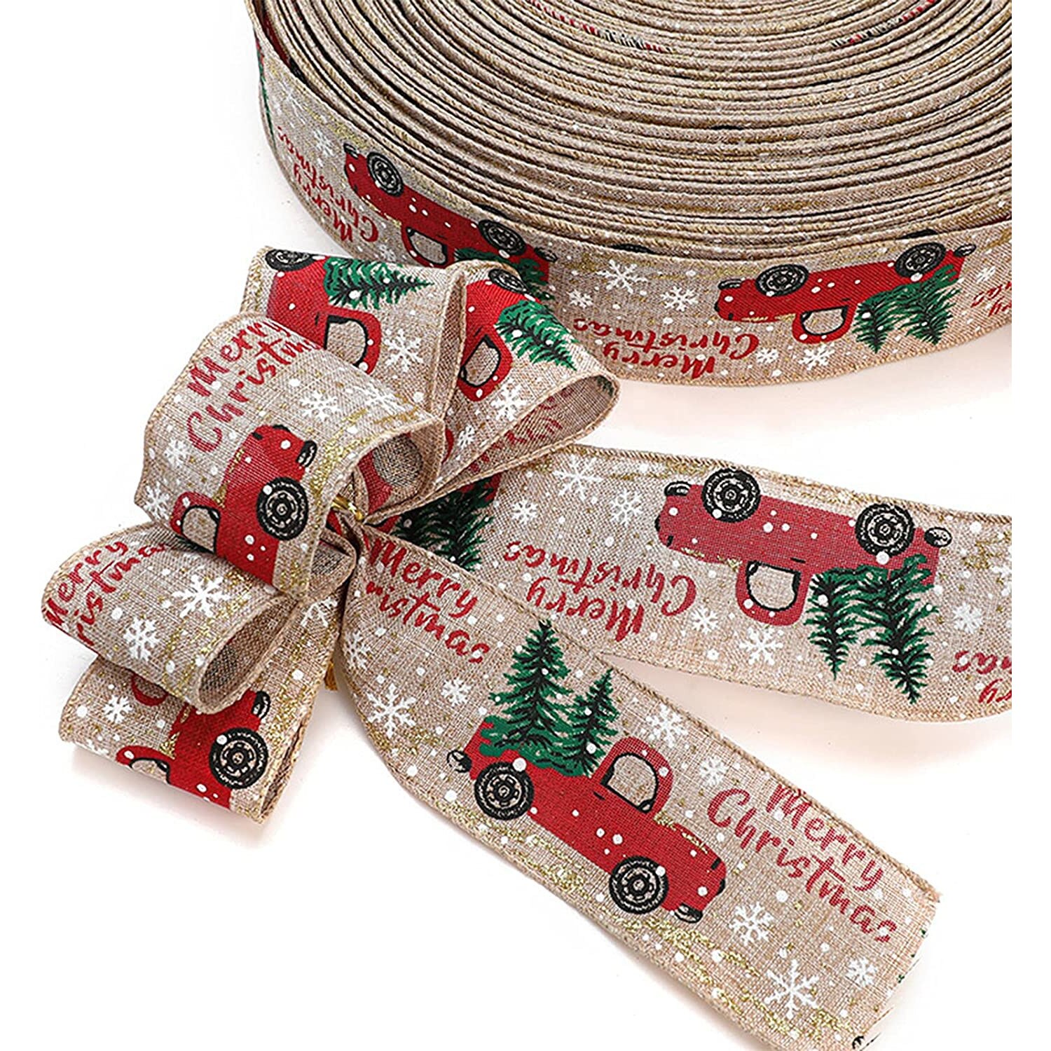 Panglica de impachetat, Craciun, 2m, Multicolor - eMAG.ro