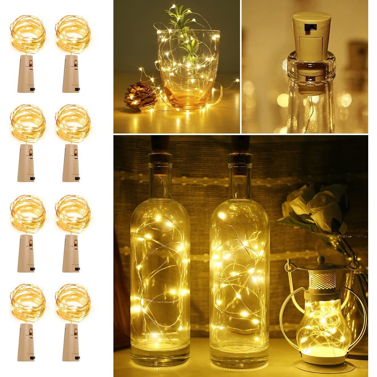 Set LED-uri pentru ghirlanda, Plastic, Transparent - eMAG.ro