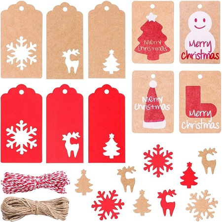 Etichete pentru cadouri de craciun, 240buc, Multicolor - eMAG.ro