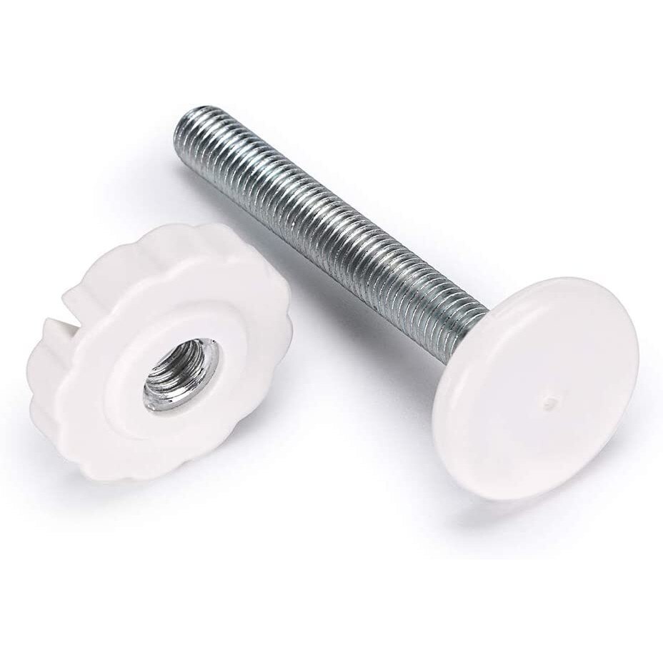 Set 4 suruburi cu piulite filetate pentru porti scari, Metal, 85 mm ...