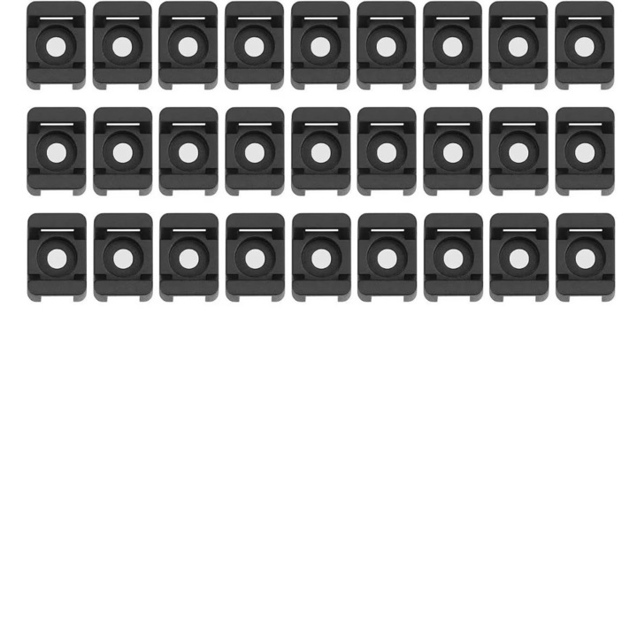 Set 100 dispozitive fixare cabluri + coliere de prindere, Plastic ...