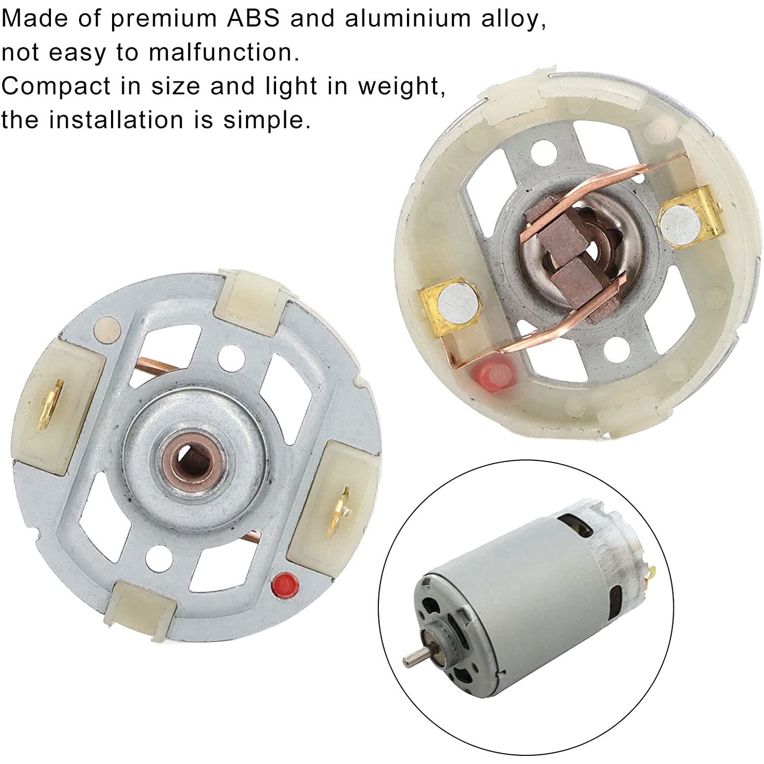 Set 2 perii motor de carbon, Aluminiu/ABS, Pentru surubelnita electrica ...