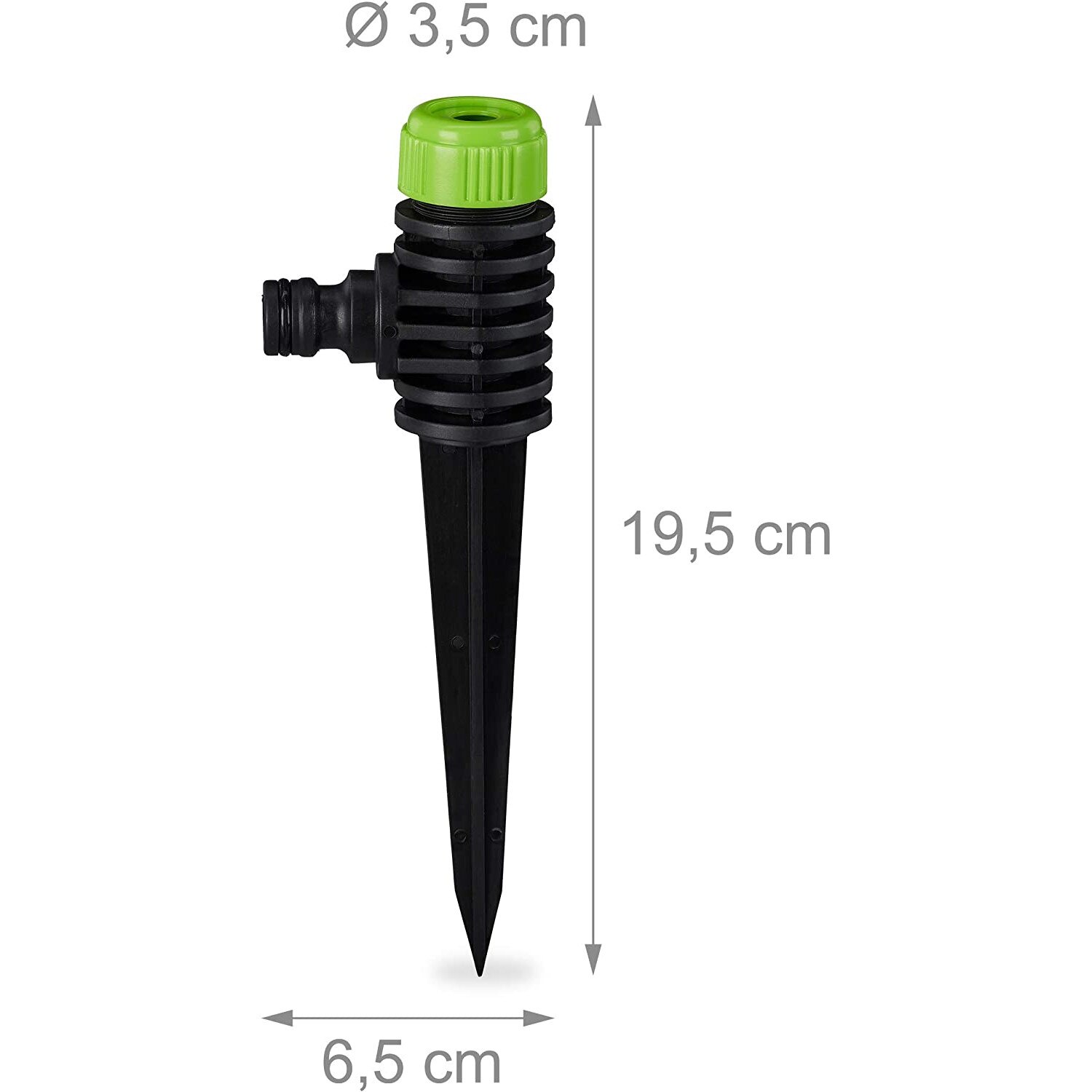 Aspersor gradina, Plastic, 30m², Verde/Negru - eMAG.ro