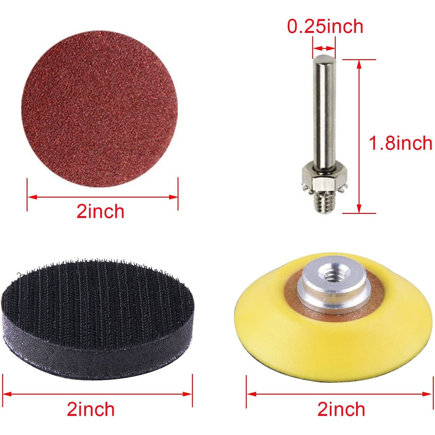 Set 120 discuri de slefuit cu granulatie de 50 mm 60/80/100/180/240/400 ...