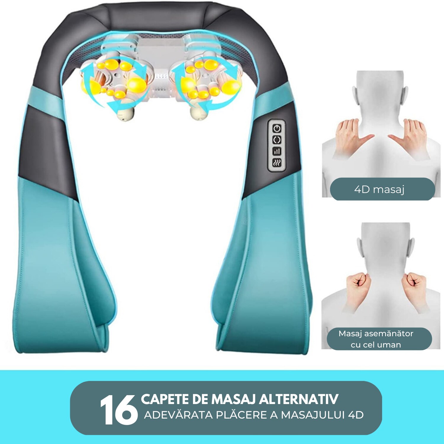 Aparat profesional pentru masaj Elindor®, fara fir, reincarcabil, masaj ...