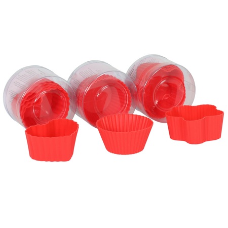 Set 6 forme silicon briose, inima, 3,5 cm - eMAG.ro