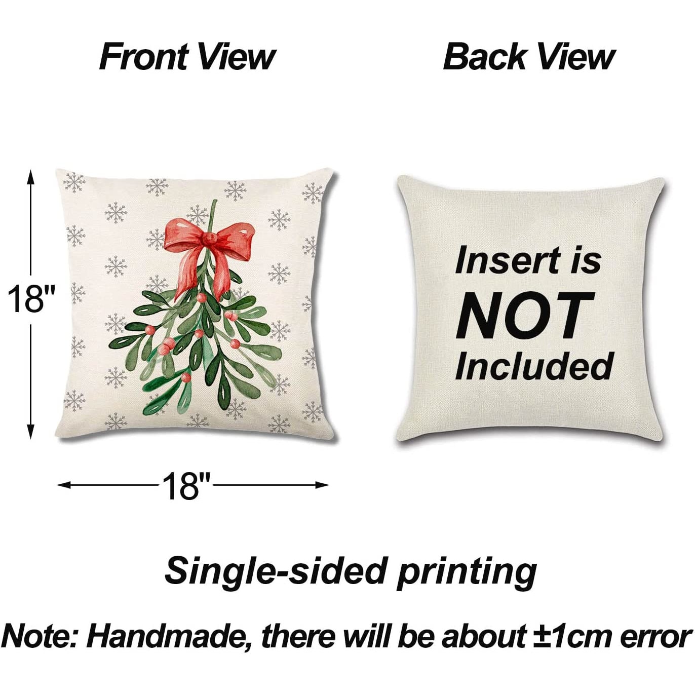 Комплект от 4 калъфки за възглавници, extil, 45 х 45 см, многоцветни ...