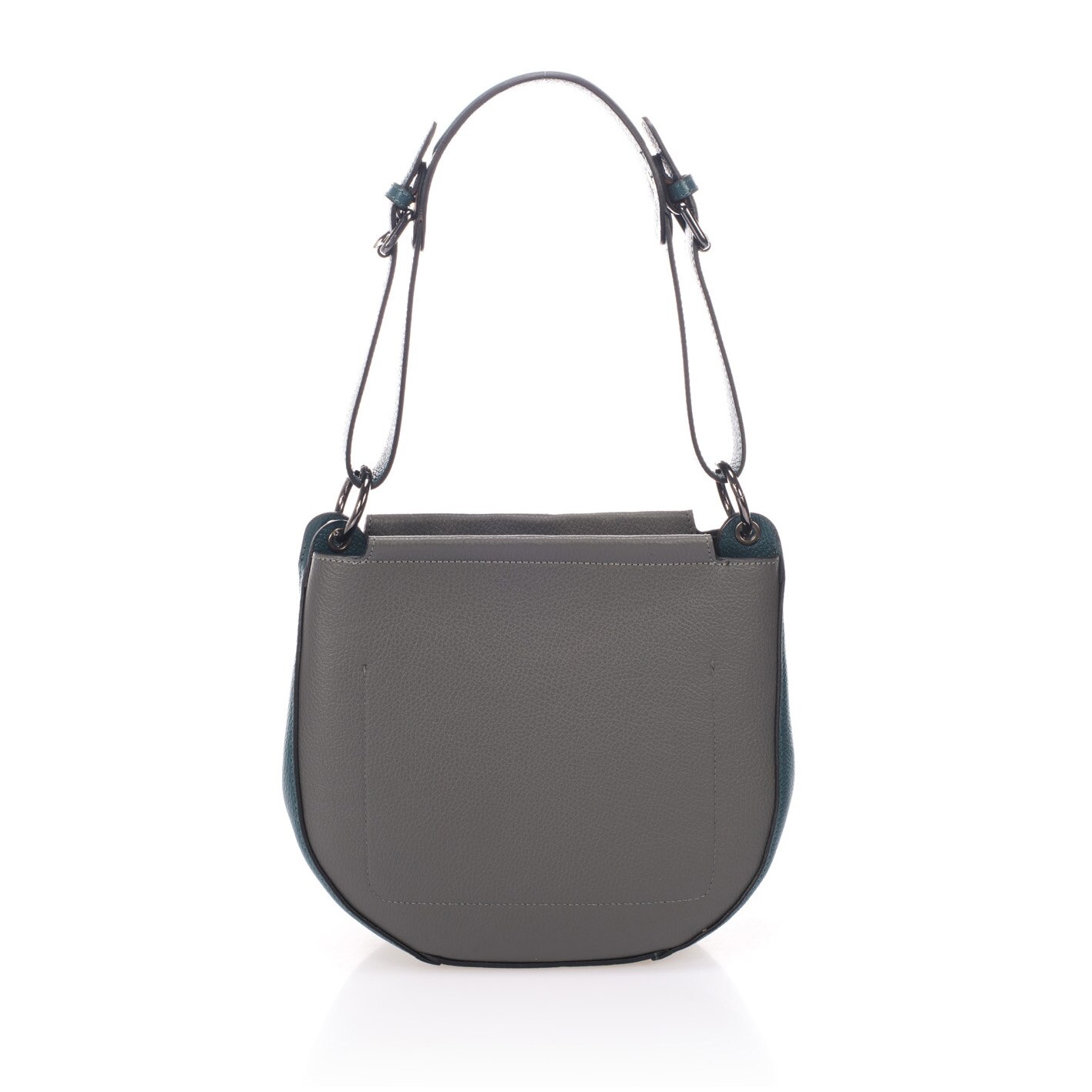 Geanta dama Massimo Castelli, din piele naturala, model 17020, Gri - eMAG.ro