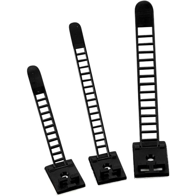 Set 60 coliere cabluri, Nylon, Negru - eMAG.ro