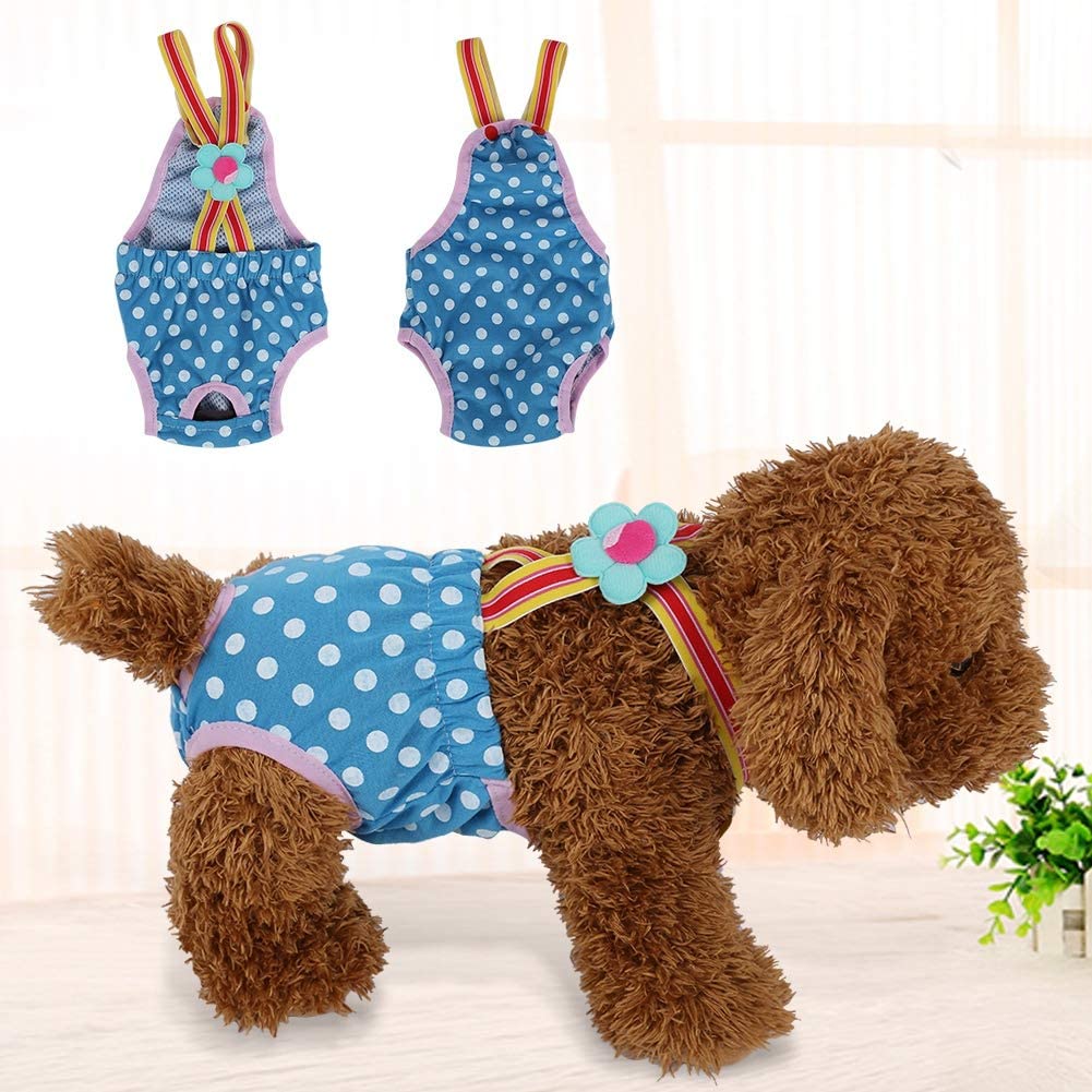 Chiloti pentru caini tip salopeta, Lavabil/Reutilizabil, Bumbac ...