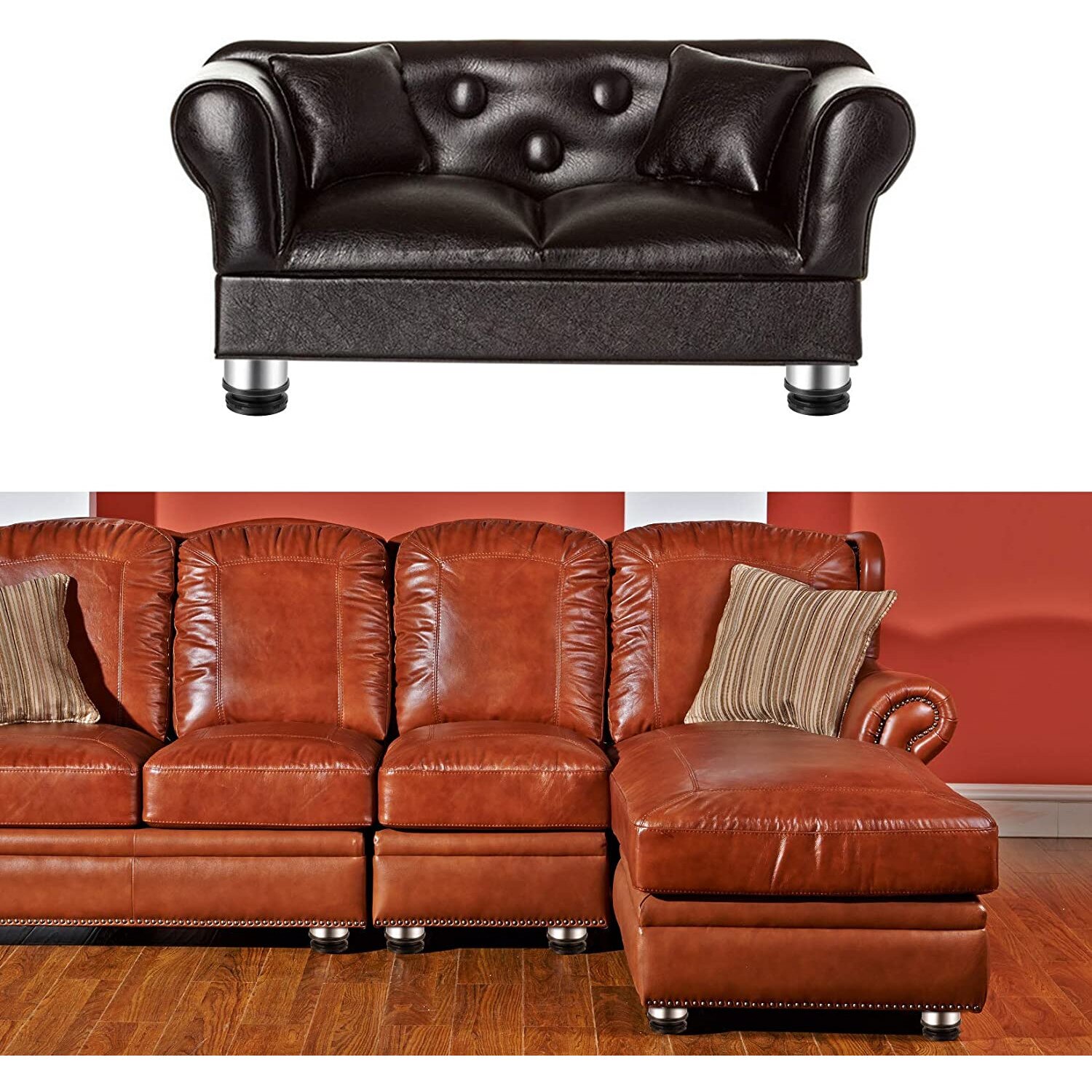 Set 4 picioare mobilier, Metal, 50x50 mm, Argintiu - eMAG.ro