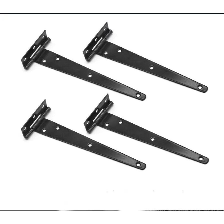 Set 4 balamale in T, Fier, 230x73x30 cm, Negru - eMAG.ro