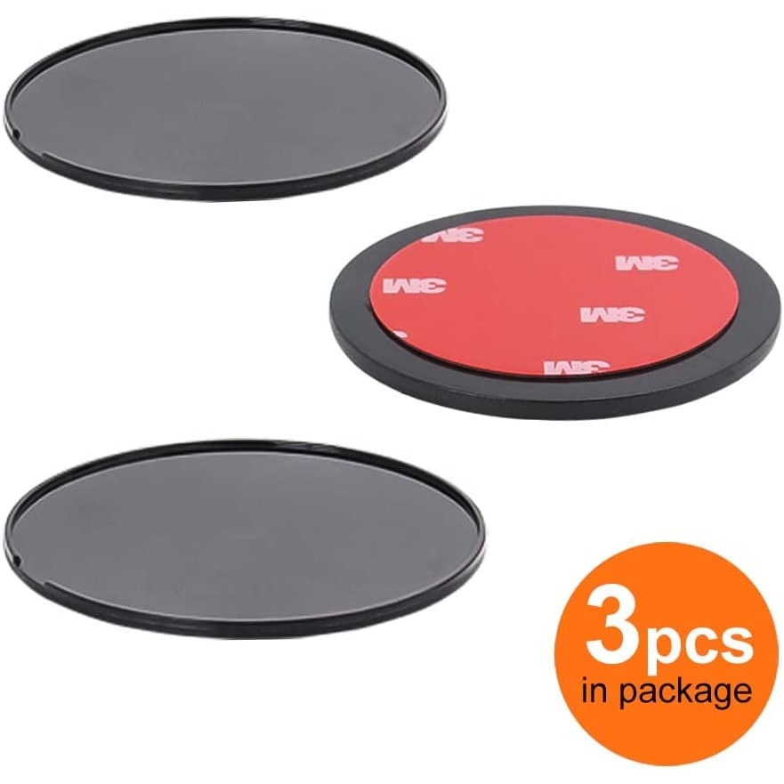 Set 3 discuri adezive, 3M, Plastic, 86 mm, Negru - eMAG.ro