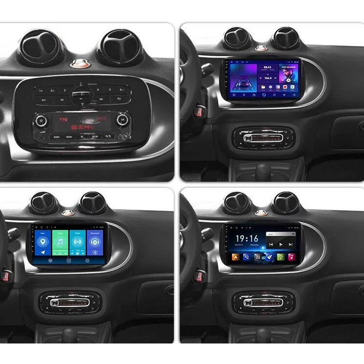 Multimedia auto, ZT, Pentru Smart Fortwo 2014-2020, Android 11, 2GB ...