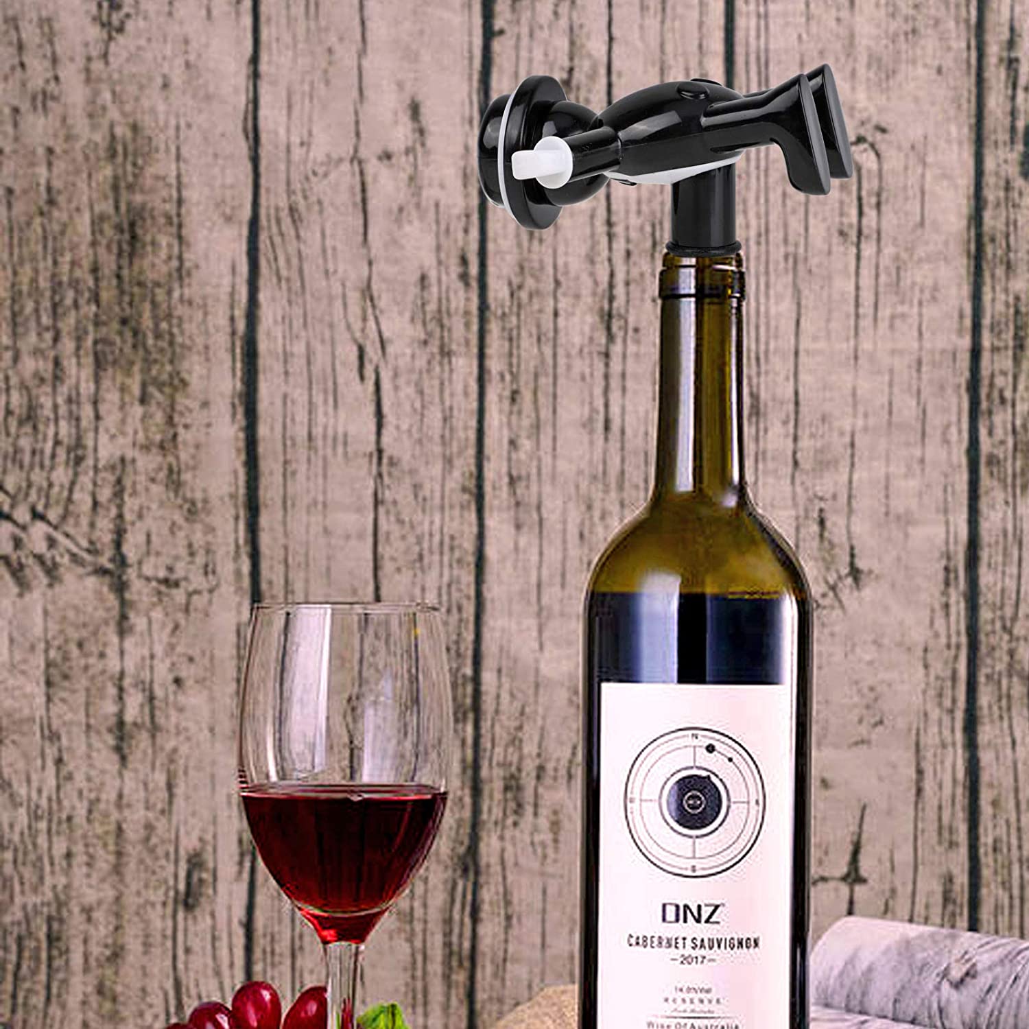 Pachet tirbuson/Dop sticla de vin, Metal/Plastic, Ergonomic, 3 buc ...