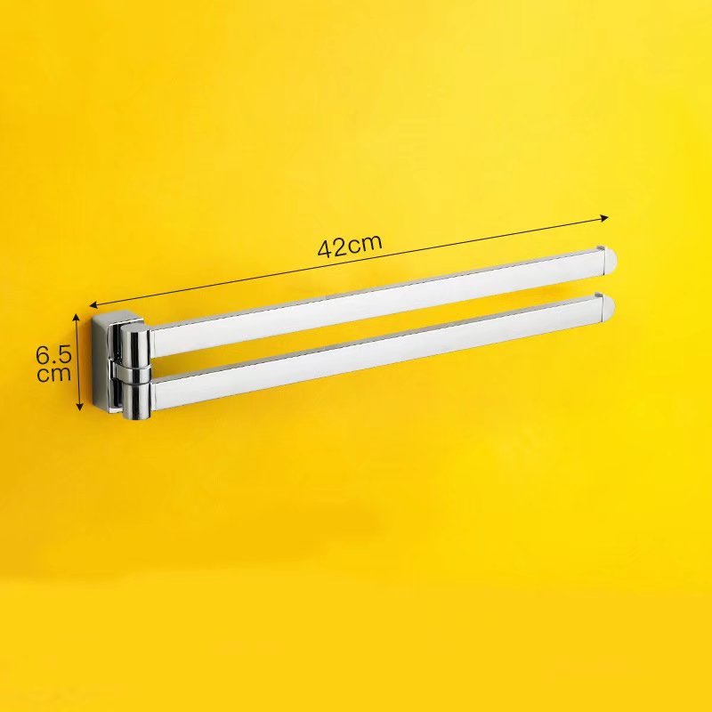 Suport prosoape, Inox, Rotire 180 grade, 2 bare, Argintiu - eMAG.ro