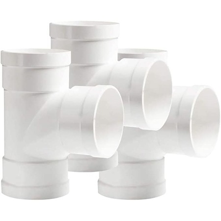 Set 3 conectori teava, PVC, 50 mm, Alb - eMAG.ro