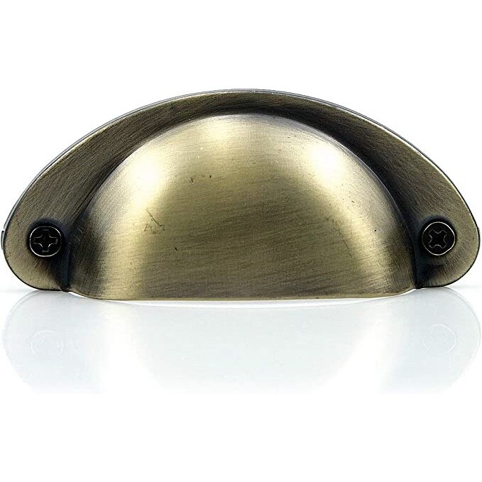 Maner pentru mobila, Fier, Vintage, Semicerc, 8 buc, Culoare bronz ...