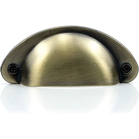 Maner pentru mobila, Fier, Vintage, Semicerc, 8 buc, Culoare bronz ...